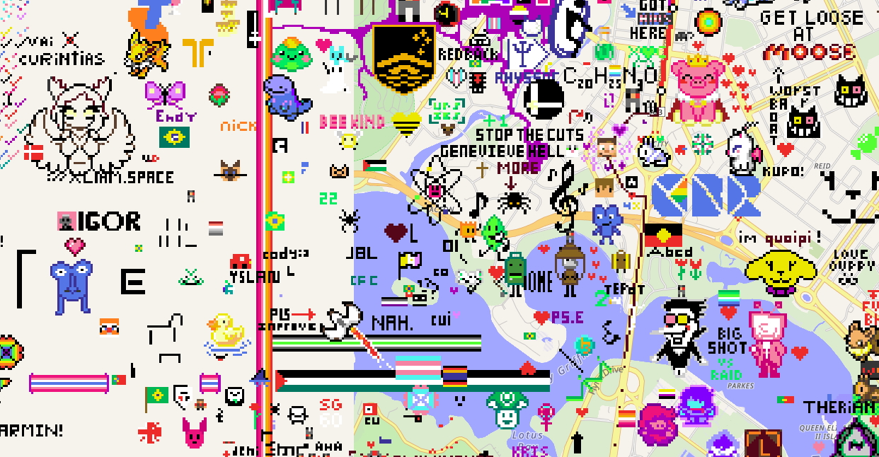 Wplace is a new online map where gamers are 'painting the world ...